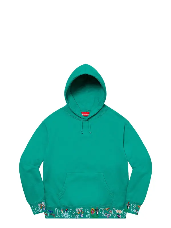 Supreme Aoi Icons Hooded Sweatshirt - Teal