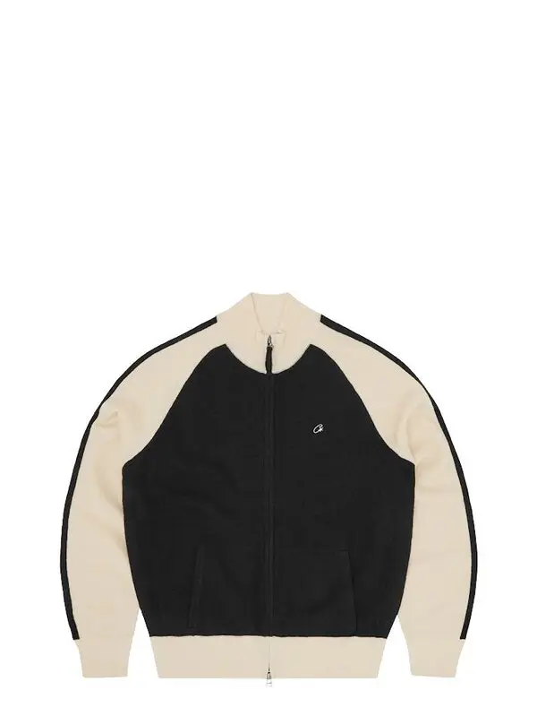 CORTEIZ Knit V2 Zip Up - Black/cream
