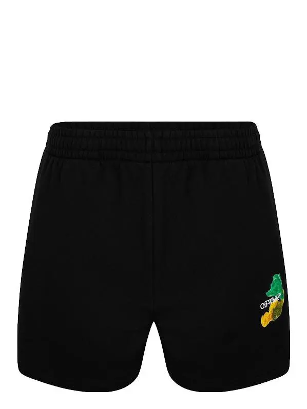 Off-White Brush Arrow Sweatshorts - Black