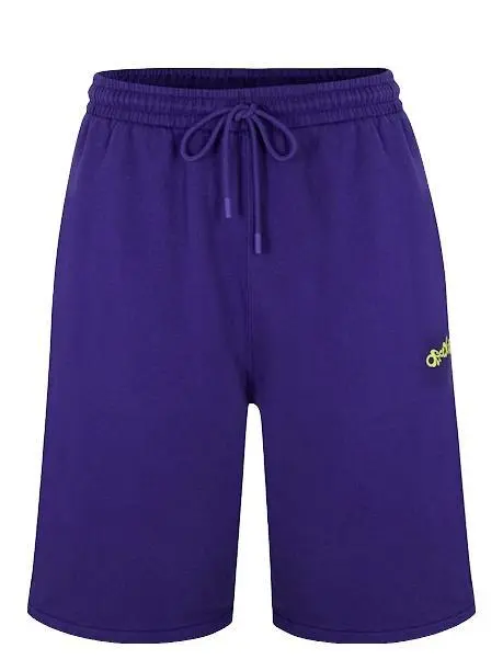 Off-White Opposite Arrow Skate Sweatshorts - Purple/lime
