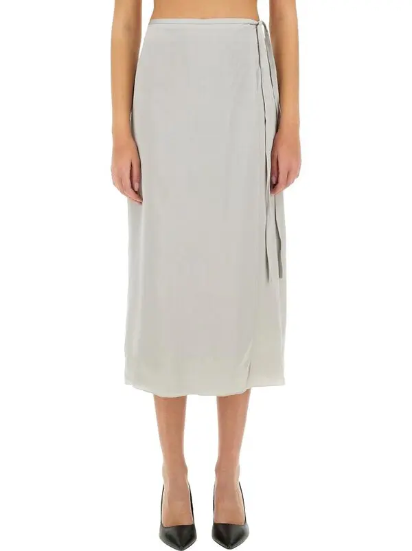 Theory Silk Skirt - Grey