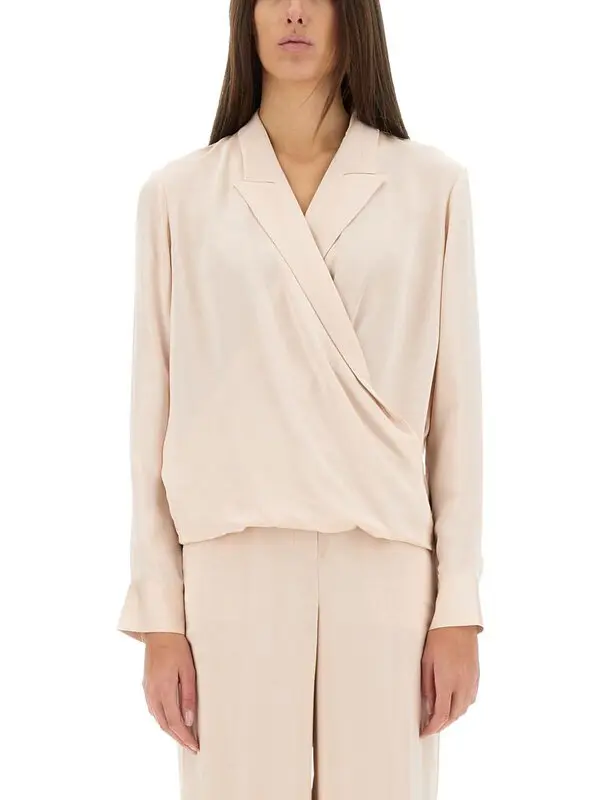 Theory Silk Shirt - Pink