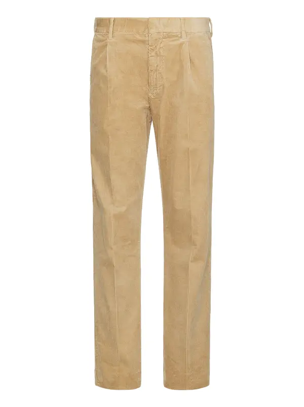 Nn07 Bill Corduroy Trousers - White Pepper