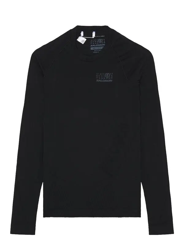 MAISON MARGIELA X Salomon Long-sleeved Top In Black - Deep Black