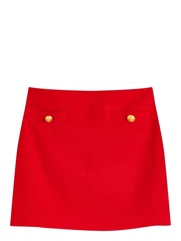 Rixo Stefania Mini Skirt - Red
