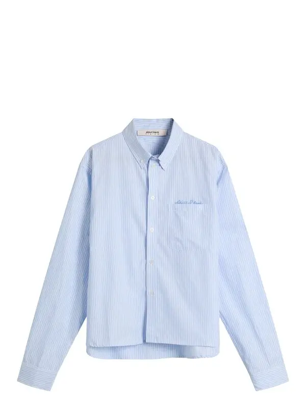 ABOUT:BLANK Stripe Oxford Shirt - White/blue