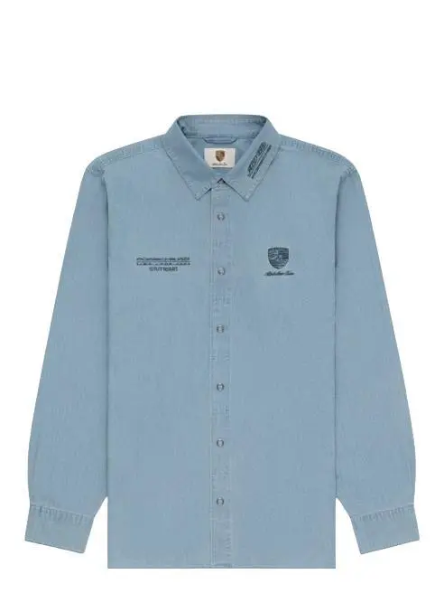 Aimé Leon Dore X Porsche 993 Turbo Mechanic Shirt - Chambray