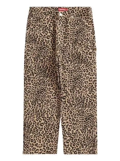 Supreme Moleskin Double Knee Painter Pant - Leopard