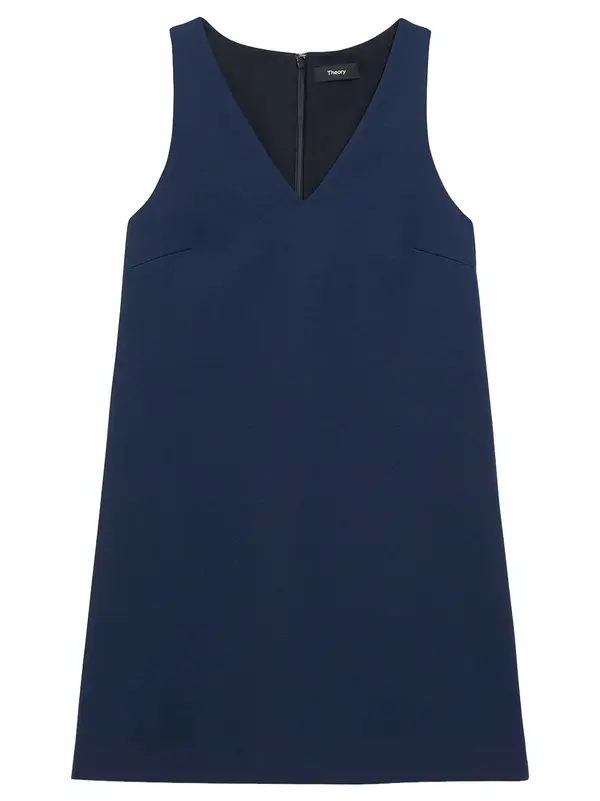 Theory Ponte Mini Shift Dress - Brght Navy