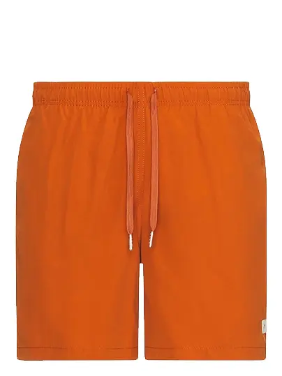 BATHER Swim Trunk In Orange - Solid Ginger