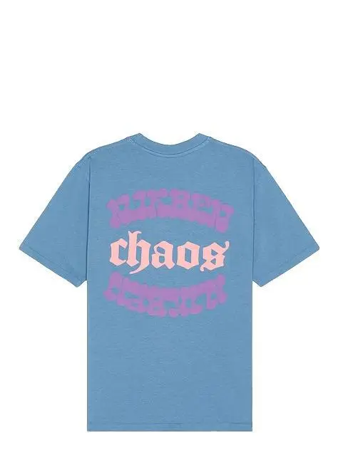 NIKBEN Chaos Tee In Baby Blue - Navy
