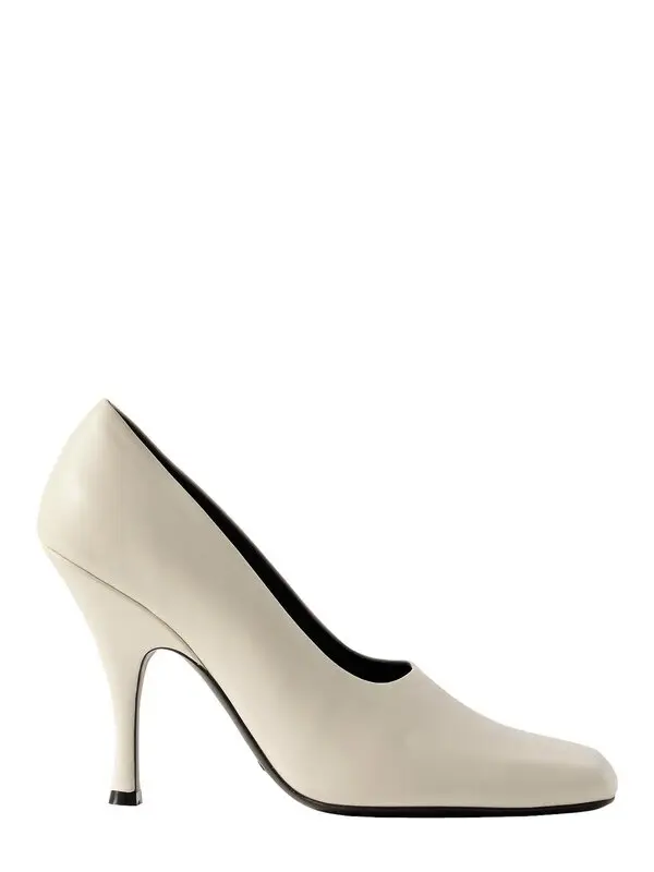 Khaite Eva Leather Pumps - Neutrals