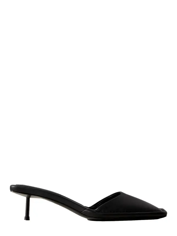 ST. AGNI Leather Mules - Black