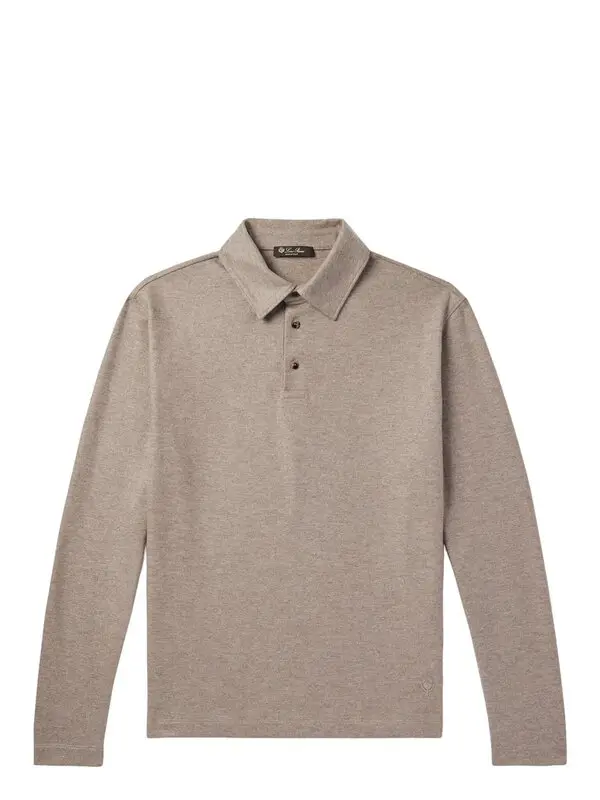 Loro Piana Cashmere Polo Shirt - Neutrals