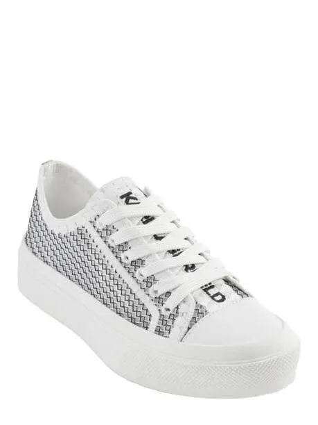 Karl Lagerfeld Paris Karl Lagerfeld Giddeon Low Top Sneakers - White/ Black