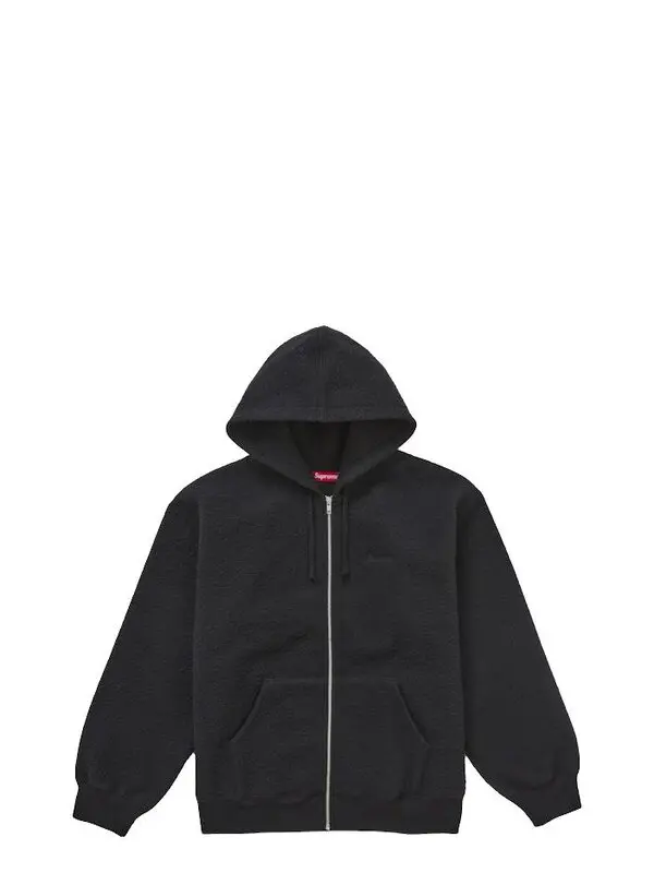 Supreme Pilled Zip Up Hoodie - Black