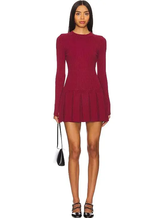 Free People Emmy Mini Dress - Aged Red