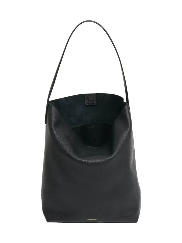 MANSUR GAVRIEL Maxi Everyday Cabas Leather Tote - Black