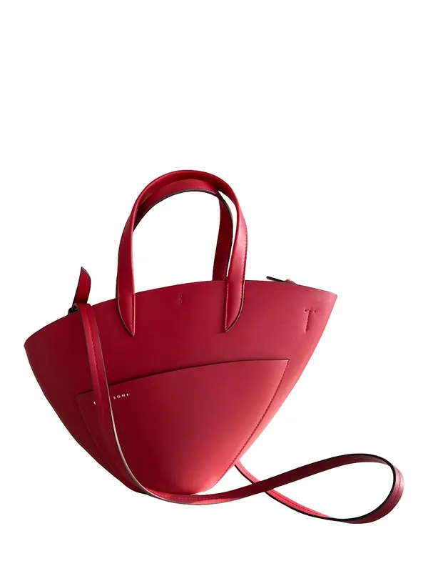 ESHA SONI Arc 2.0 Small Leather Tote Bag - Cherry
