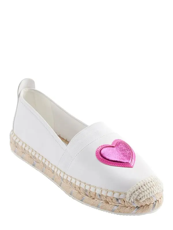Karl Lagerfeld Paris Karl Lagerfeld Manika Heart Appliqué Espadrille - Bright White