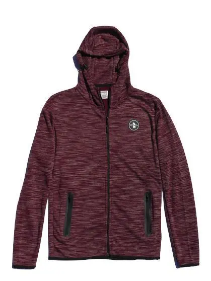 EVERYDAY CALIFORNIA Palisade Zip Up Jacket - Maroon