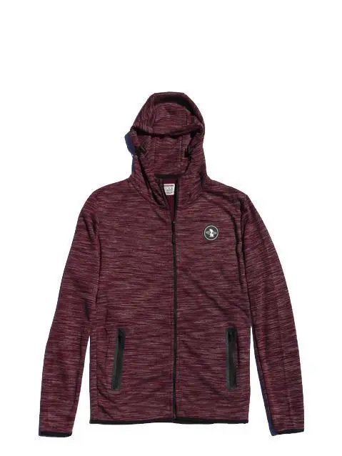 EVERYDAY CALIFORNIA Palisade Zip Up Jacket - Maroon