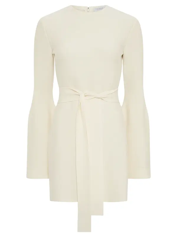 Gabriela Hearst Tenas Knit Mini Dress In Merino Wool Cashmere - Ivory