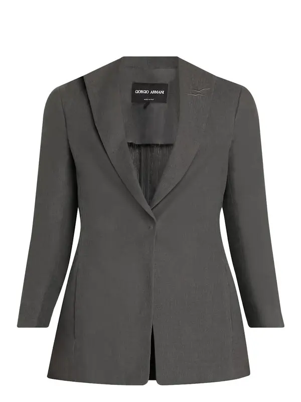 Giorgio Armani Linen Blazer - Dark Green
