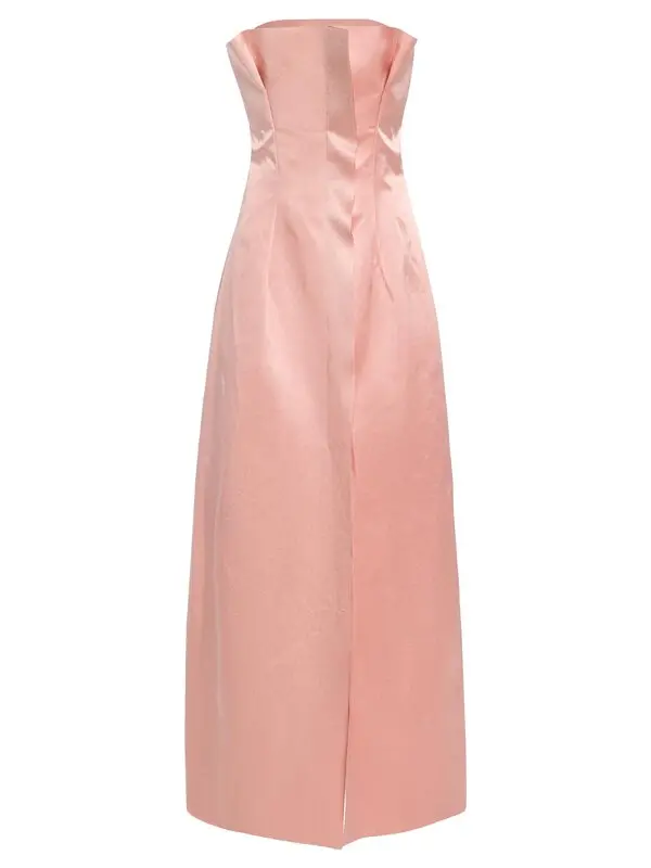 Philosophy Di Lorenzo Serafini Duchesse Satin Strapless Maxi Dress - Pink