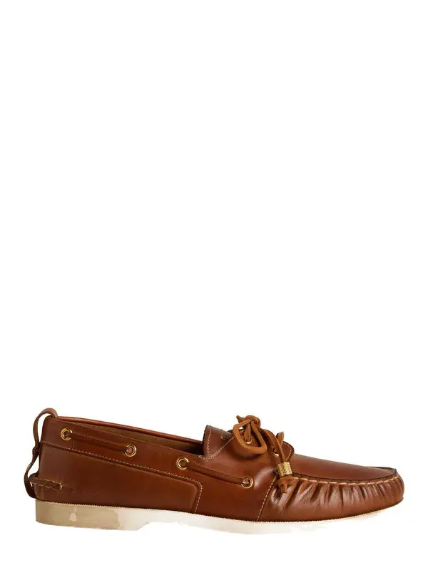 GOLDEN GOOSE Boat Leather Loafers - Brown