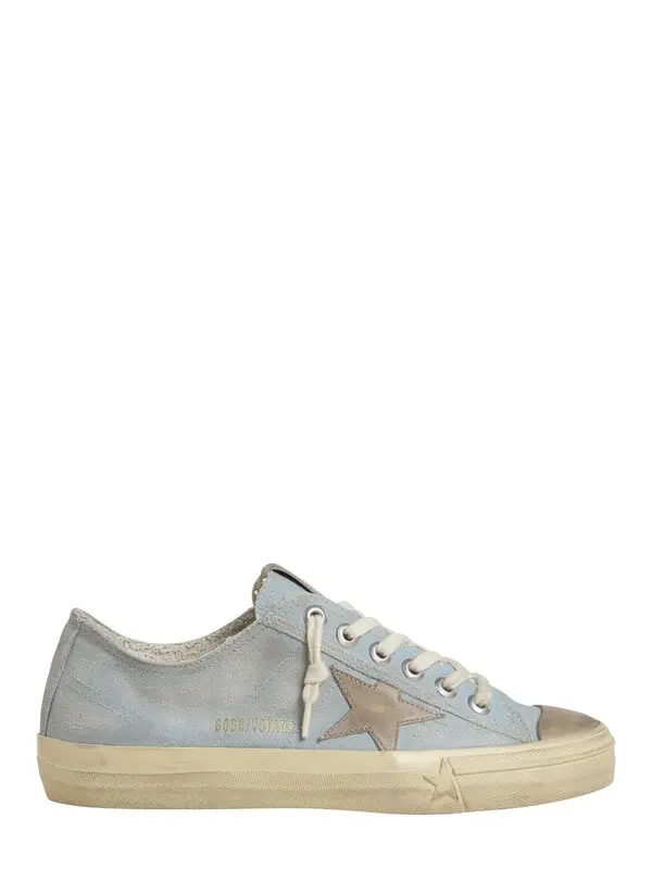 GOLDEN GOOSE V-star 2 Canvas Sneaker - Blue