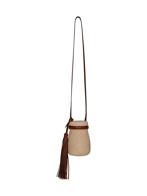 Johanna Ortiz The Provider Palm And Leather Mochila Bag - Tan