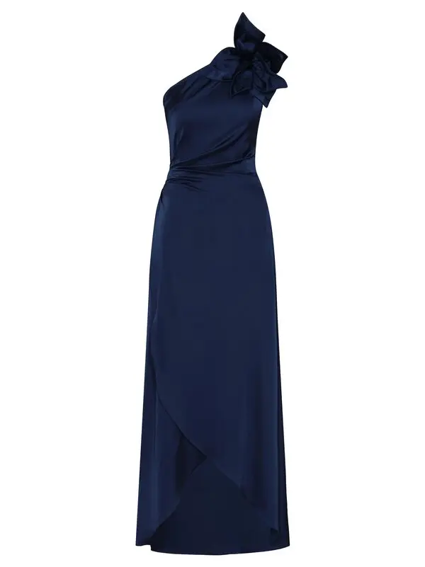 ANDRES OTALORA Nocturna Embellished Maxi Dress - Navy