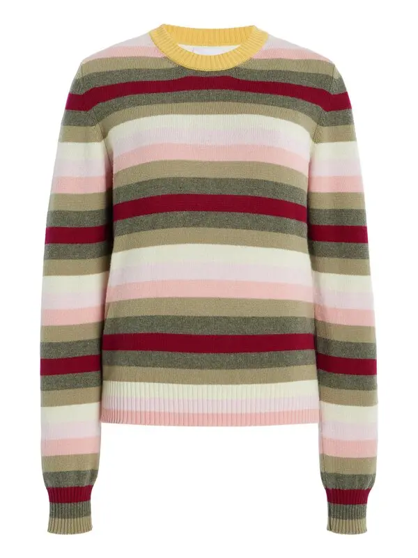 BARRIE Striped Cashmere Sweater - Stripe