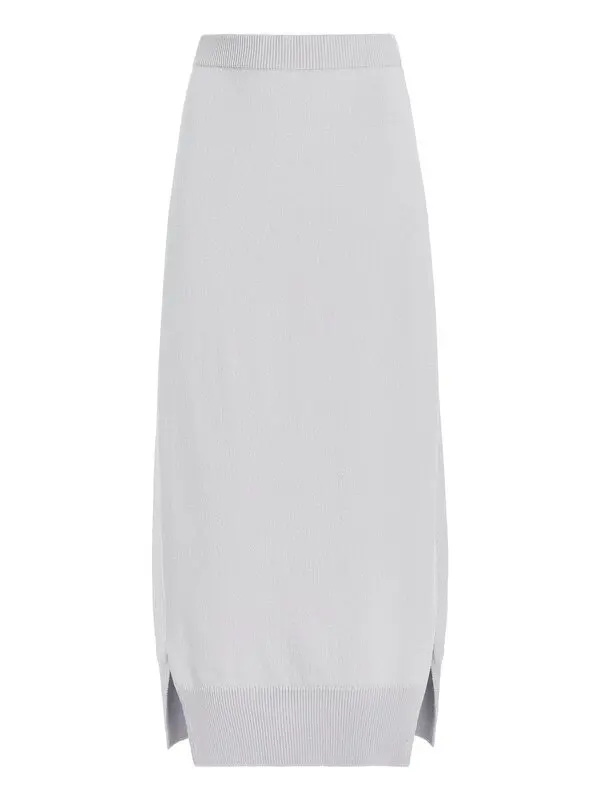 BARRIE Cashmere Knit Skirt - Grey