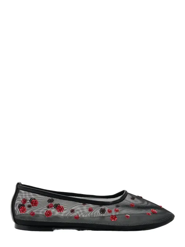 Staud Alba Ballet Flats - Black