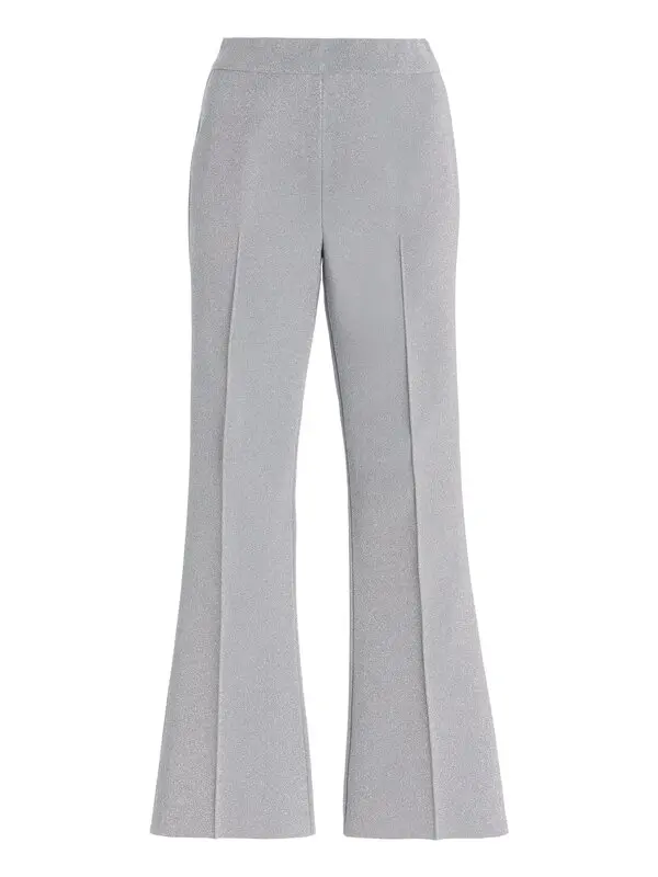 HIGH SPORT Kick Flared Cropped Pants - Silver