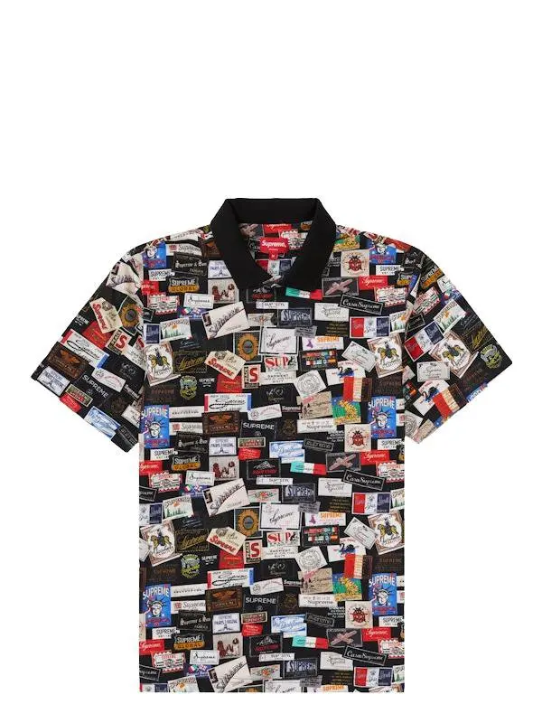 Supreme Labels Polo Shirt - Black