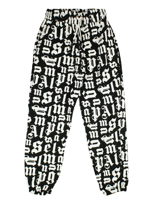 Palm Angels Broken Monogram Sweatpants - Black