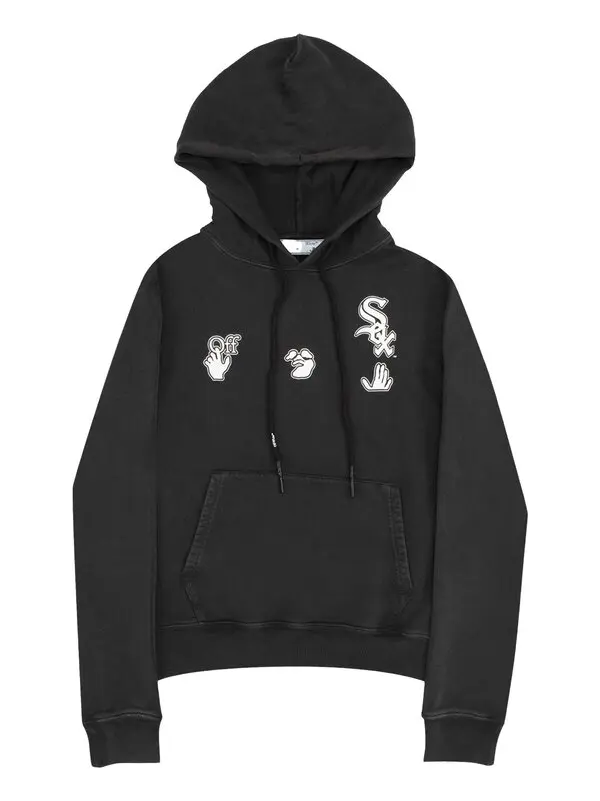 Off-White X Mlb Chicago White Sox Hoodie - Black