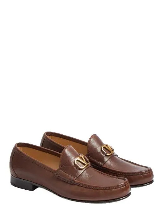 Valentino Garavani Vlogo Loafer - Bark Brown
