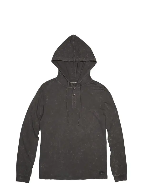 EVERYDAY CALIFORNIA Dawn Patrol Henley Hoodie - Grey