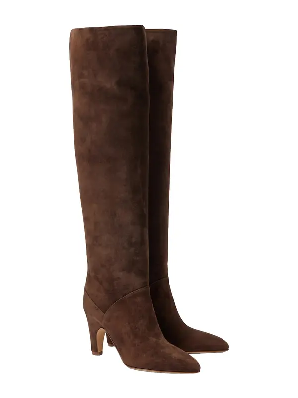 Gabriela Hearst Hana Over-the-knee Leather Boots - Brown