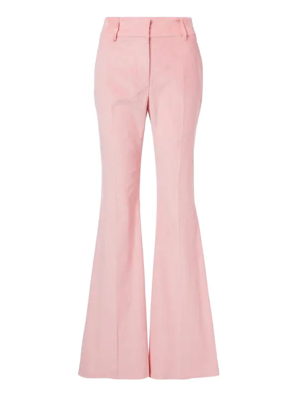 Gabriela Hearst Ianthe Cotton Corduroy Flared Pants - Pink