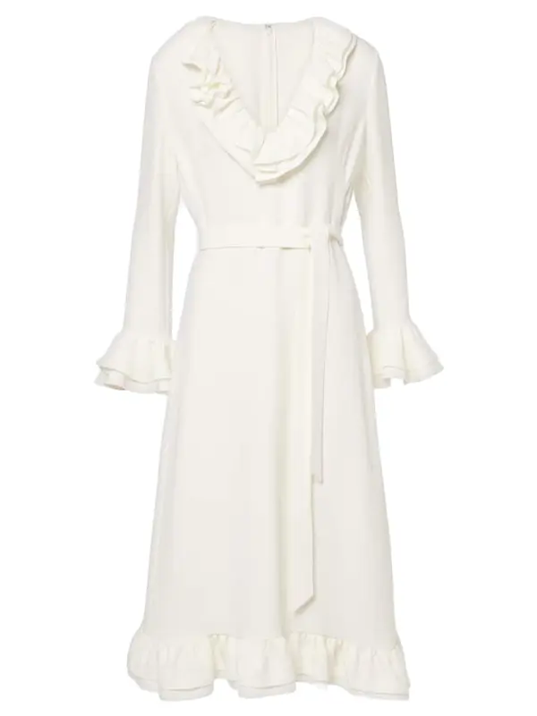 Valentino Garavani Cady Couture Midi Dress - White