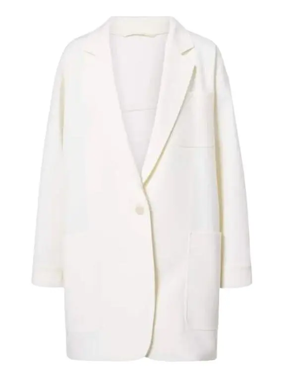 Max Mara Orlaya Wool-blend Blazer - White