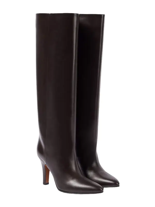 THE ROW Prudence Leather Knee-high Boots - Brown