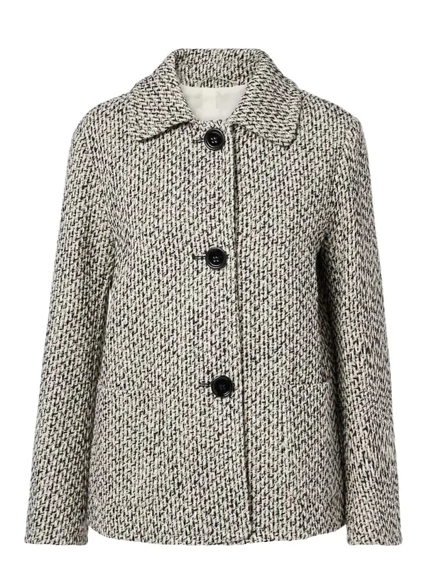 Max Mara Wool And Cotton-blend Jacket - Multicoloured