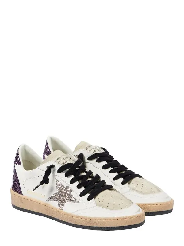 GOLDEN GOOSE Ball Star Leather Sneakers - White