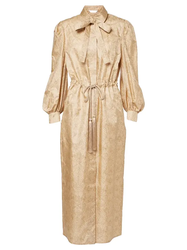 Max Mara Ape Belted Maxi Dress - Beige